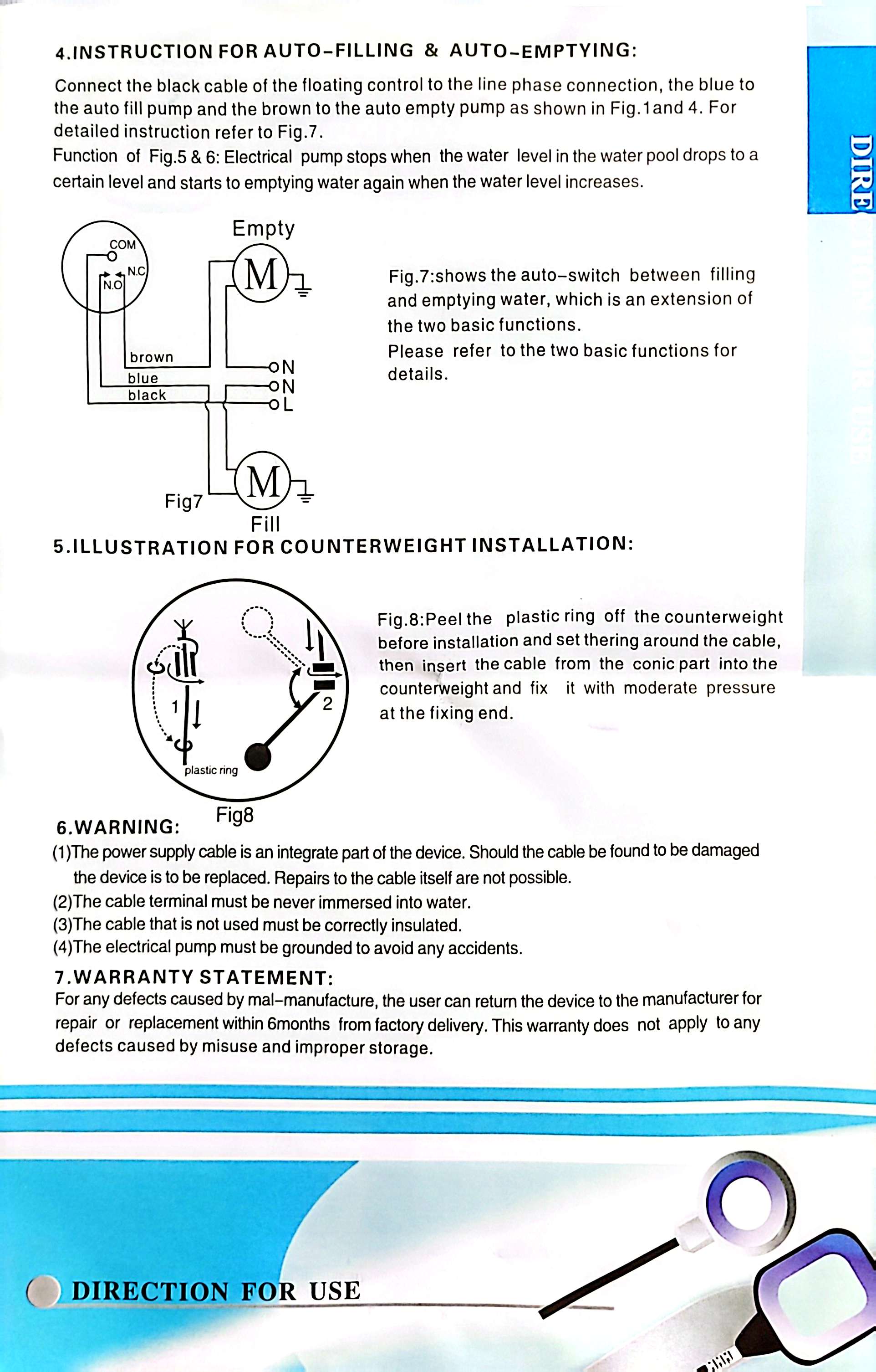 Ocean Controls > Float Switches > Raw Water/Sewerage Float Switch with ...